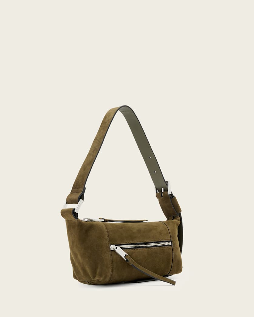 Vega Suede Mini Bag Olive Green | ALLSAINTS US